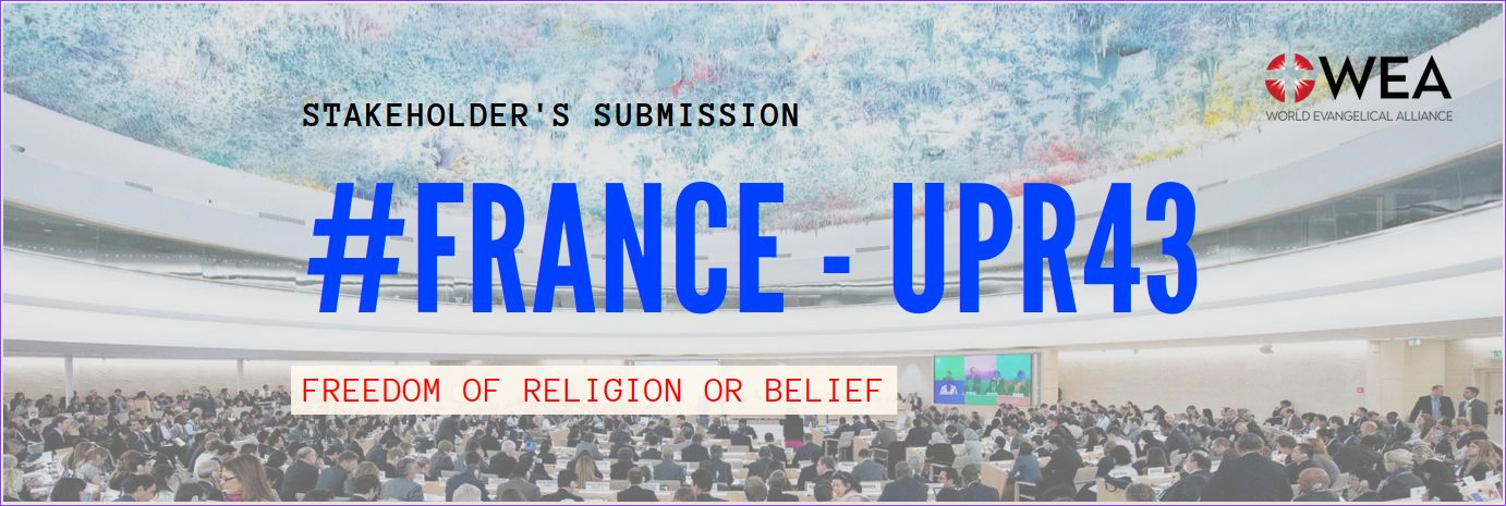 France: Freedom of Religion – Recommendations to the UPR 43rd session ...